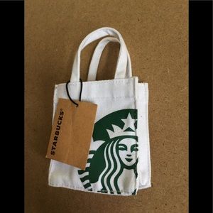 Starbucks | Other | 55 Starbucks Fabric Ornament Sized Cotton Tote Bag ...